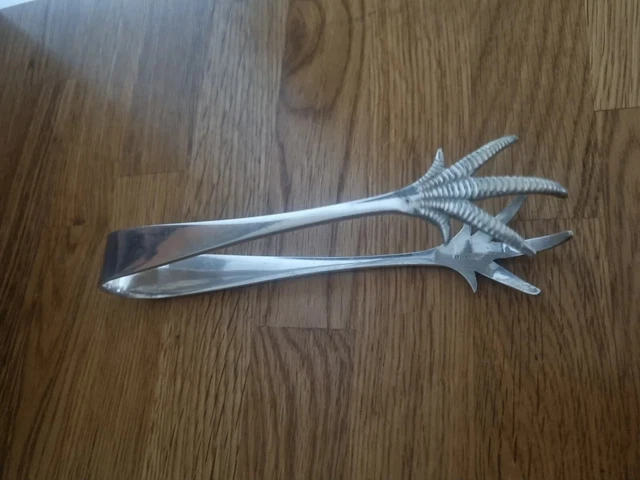 ANTIQUE ART DECO Claw Ice Cube Tongs, Sugar Limp Tongs EPNS Silver ...