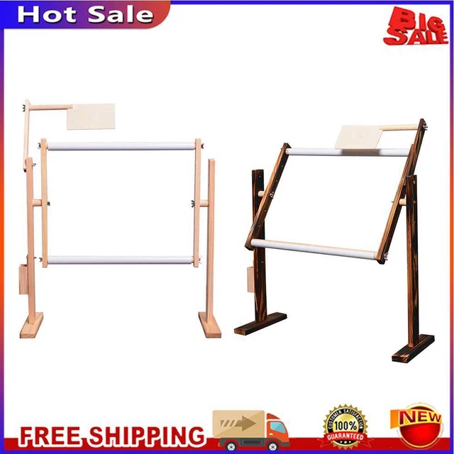 ADJUSTABLE SOLID WOODEN Cross Stitch Frame Rack Tabletop Embroidery ...