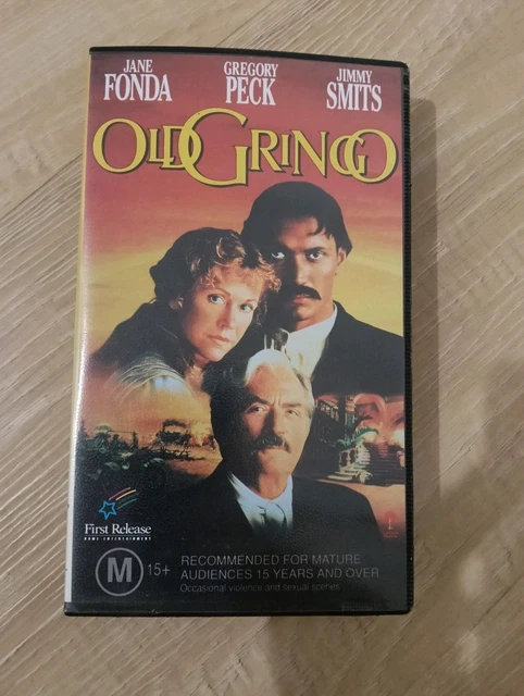 OLD GRINGO VHS Tape Jane Fonda Gregory Peck Jimmy Smits 1989 PAL AUS ...