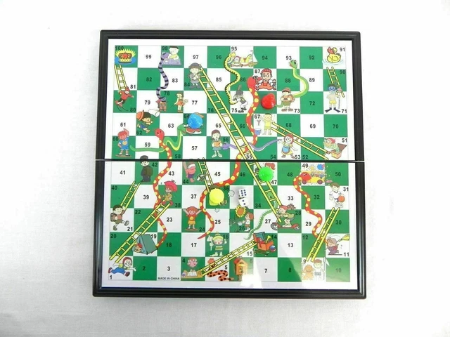 20X20 CM SNAKES And Ladders Large Magnetic Travel Game £5.34 - PicClick UK