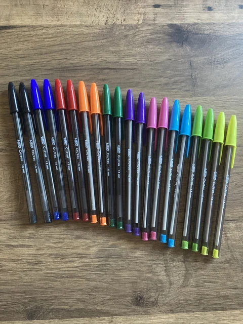 BIC CRISTAL 1.6MM Bold ASSORTED Colour Ballpoint Pens ( PKT 20 ) BIC ...