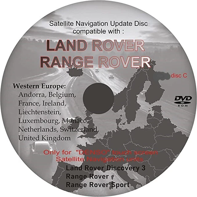 SAT NAV DISC MAP UPDATE for RANGE ROVER - DISCOVERY 3 - NAVIGATION DVD ...