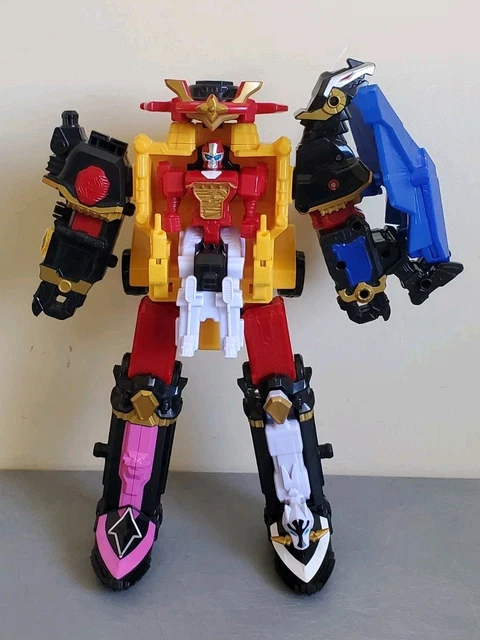 BANDAI ROBOTER POWER Rangers Sabans Ninja Steel Megazord - 5 Robots ...