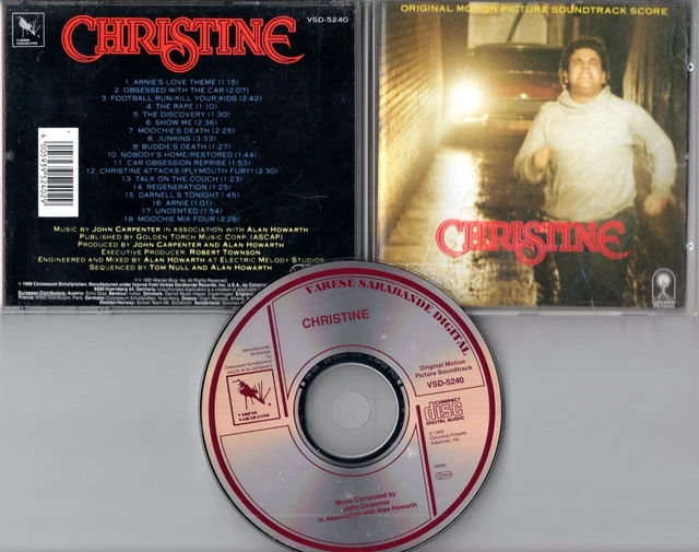 JOHN CARPENTER ALAN Howarth CD CHRISTINE OST-Soundtrack © 1991 USA VSD ...