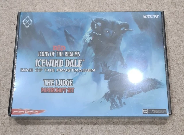 D&D MINIATURES RIME Of Frostmaiden The Lodge Papercraft Terrain Icone ...
