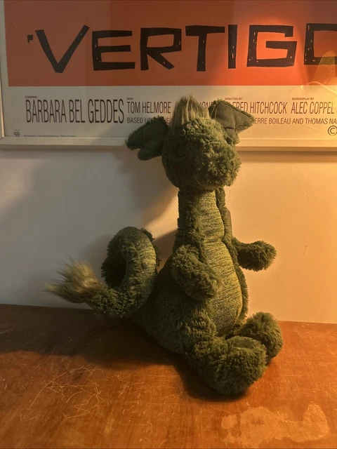 JELLYCAT SPARKS DRAGON Green Retired Rare Plush Toy Retired Collectors ...