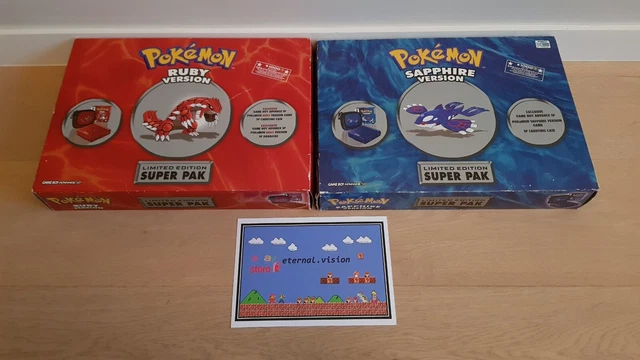 [GBA] BUNDLE POKEMON Ruby & Sapphire Limited Eidtion Super Pak Like New ...