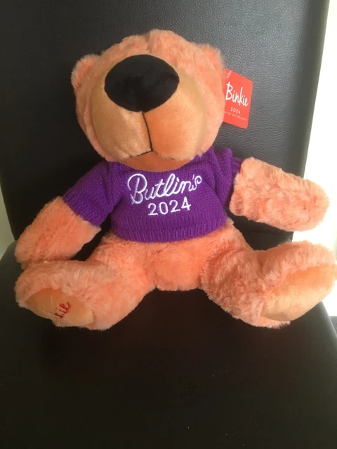 BUTLIN’S BINKIE BEAR 2024 Soft Toy Plush Teddy , BNWT (Last One) £14.99 ...