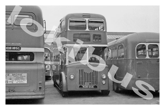 BUS PHOTOGRAPH NORTH WESTERN ROAD CAR KDB 666 [666] 24/10/1971 £1.25 ...
