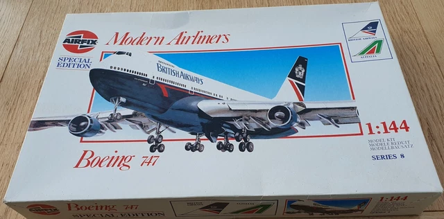 AIRFIX BOEING 747 Modern Airliners Model Kit Scale 1:144 Kit Number ...