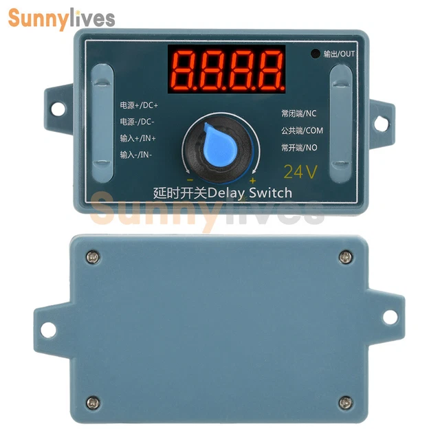 DC5V 12V 24V Adjustable Time Delay Relay Module LED Digital Timer ...