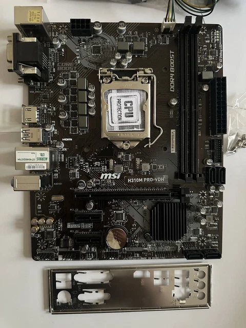 MSI H310M PRO-VDH H310 Motherboard Lga 1151 Micro Atx Hdmi Dvi Vga Ddr4 ...