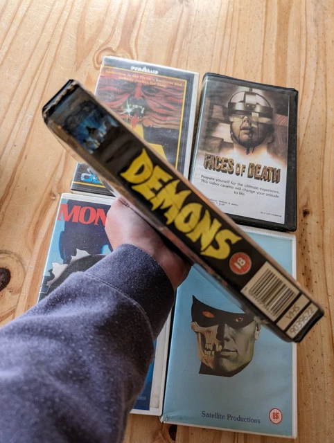 DEMONS VHS UK Large Clam Shell Horror 80s Pre Cert Nasty Video £49.99 ...
