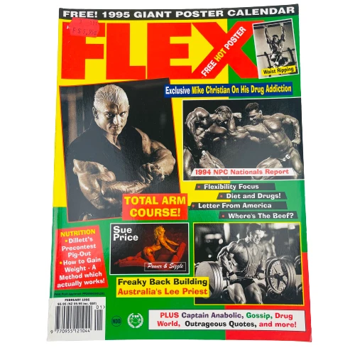 VINTAGE JOE WEIDER'S Flex Body Building Magazine Feb 1995 £45.42 ...