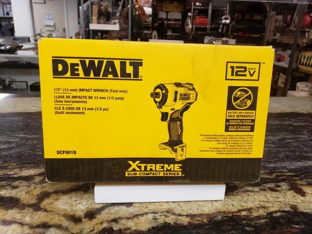 DEWALT DCF901B 12V Max XTREME Brushless 1/2” Cordless Impact Wrench ...