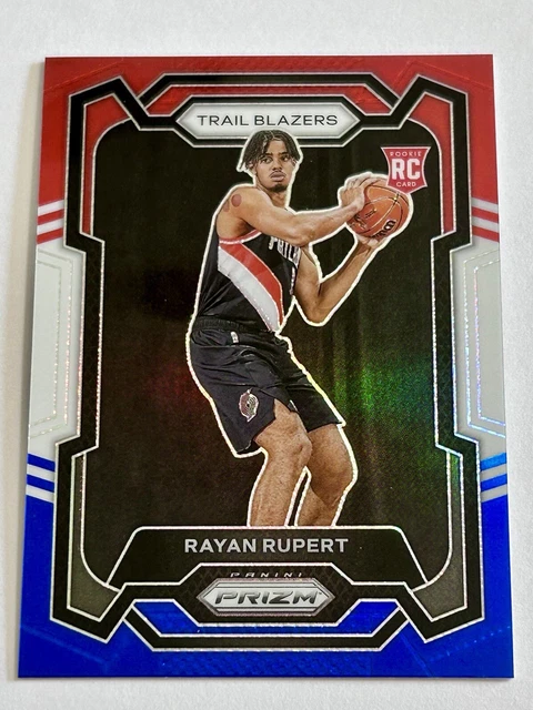 RAYAN RUPERT 2023-24 Panini Prizm Rookie RC rosso bianco e blu Prizm ...
