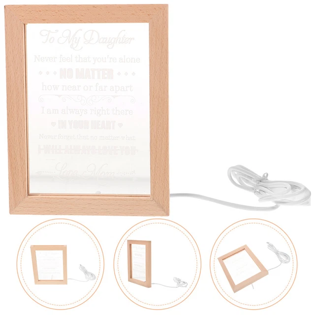 LED LIGHT PHOTO Frame Photo Frame Freestanding Luminous Picture Photo ...