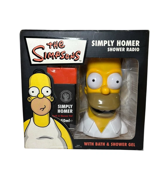 THE SIMPSONS SIMPLY Homer FM Shower Radio & Bath Gel Boxed Never Used ...