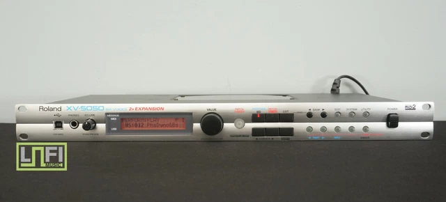 ROLAND XV-5050 SYNTHESISER Sound Module 1U Rack Mount Synth w/ MIDI 100 ...