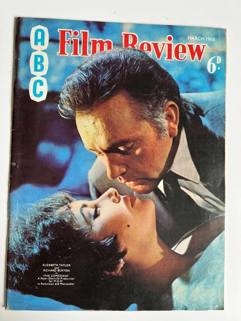 ABC FILM REVIEW magazine March 1968 ELIZABETH TAYLOR & RICHARD BURTON £ ...