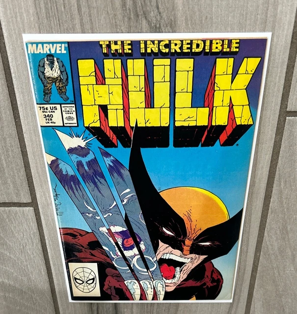 INCREDIBLE HULK 340, 1988 Marvel Comics Classic Hulk / Wolverine ...