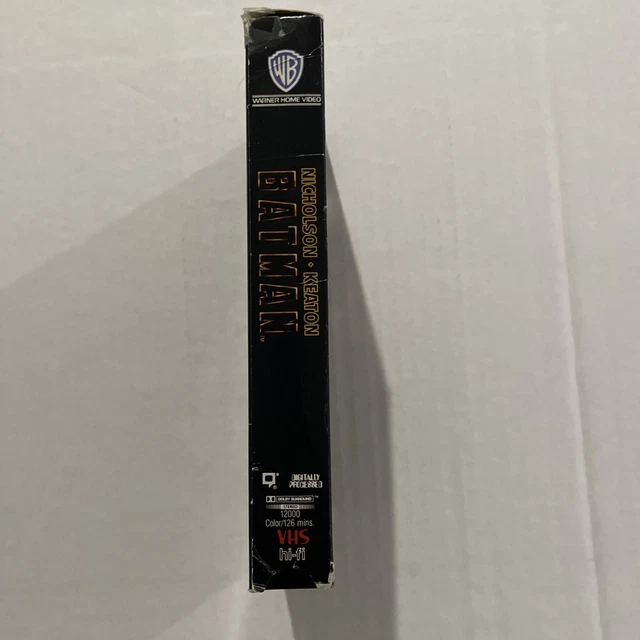 BATMAN VHS MOVIE 1989 Michael Keaton Jack Nicholson Tim Burton Kim ...