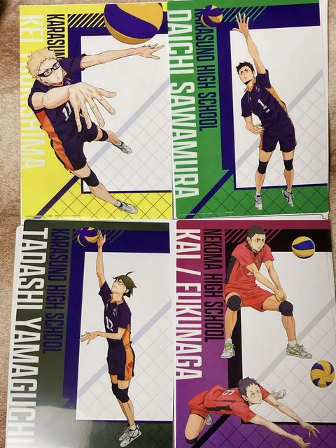 HAIKYU CLEAR VISUAL Poster Tsukishima Kei Tadashi Yamaguchi Daichi ...