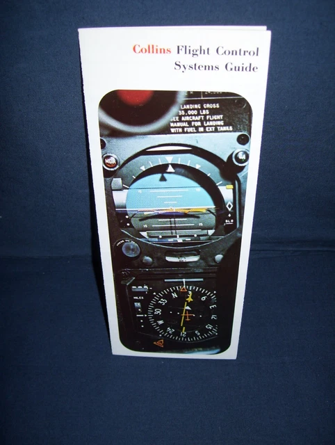 VINTAGE COLLINS FLIGHT Control Systems Guide Fold Out Brochure 1969 $24 ...