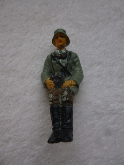 ELASTOLIN LINEOL SOLDAT für Fahrzeug Kübelwagen Halbkette Militär II. WK Masse EUR 27,50 ...