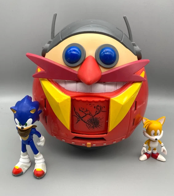 SONIC THE HEDGEHOG Giant Eggman Robot Battle Set Testa e Minifigure ...
