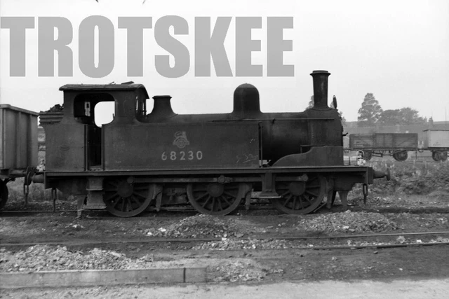 NEGATIVE BR BRITISH Railways Steam Loco 68230 Class J71 Hull Botanic ...