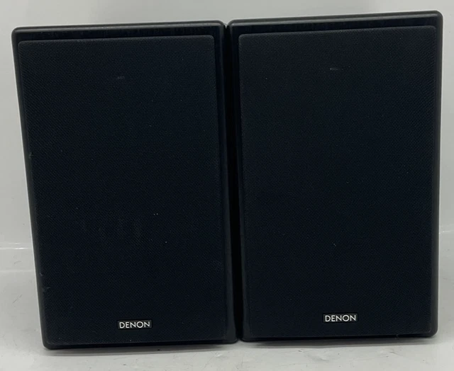 DENON SC-M37 HI-FI Stereo Bookshelf Loud Speakers 60-120w 6Ohm Black ...