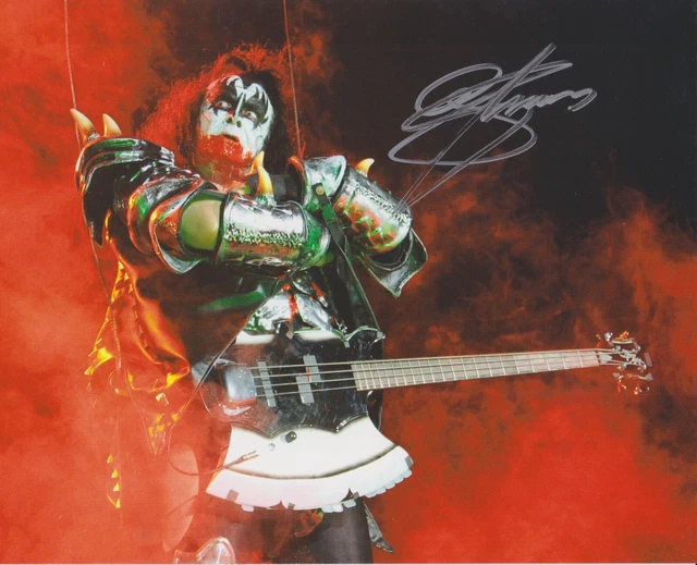 GENE SIMMONS KISS Genuine Signed Photo Original Autographed 8''x 10 ...