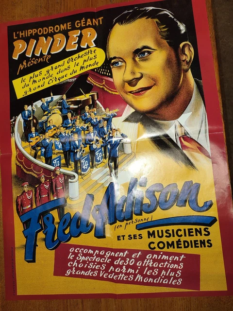 CIRQUE PINDER JEAN Richard Circus Zirkus Circo Poster Plakat Fred ...