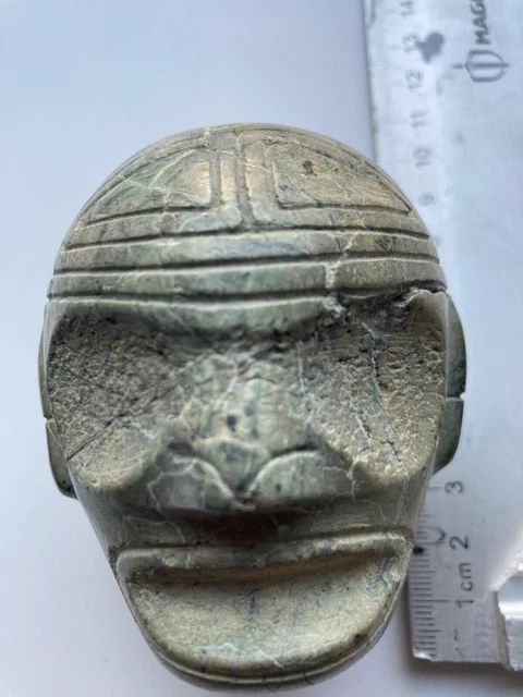 ANCIENT PRE-COLUMBIAN TAINO Stone Head with COA £45.00 - PicClick UK