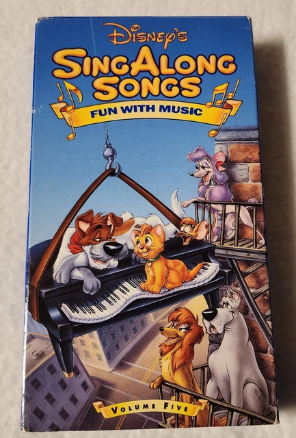 DISNEY SING ALONG SONGS Volume 5 Fun With Music VHS Video Tape OLIVER & COMPANY $8.23 - PicClick CA