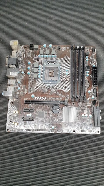 MSI H170M PRO-VDH Socket LGA1151 DDR4 MicroATX Motherboard Not Working ...