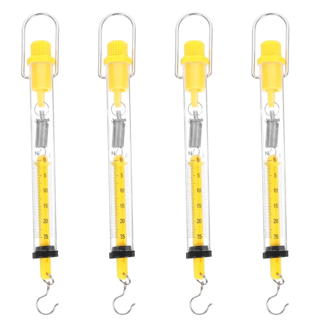 4 PCS SPRING Scale Dynamometer Baby Tubular Circular Scales for Science ...