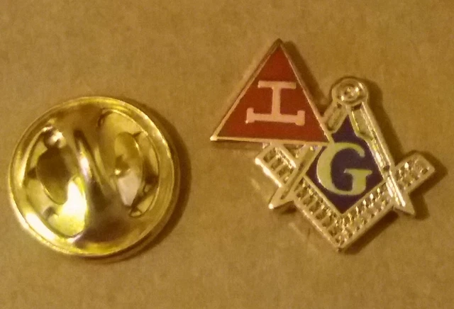 ROYAL ARCH CHAPTER Triple Tau Masonic Crest Freemason Enamel Lapel ...