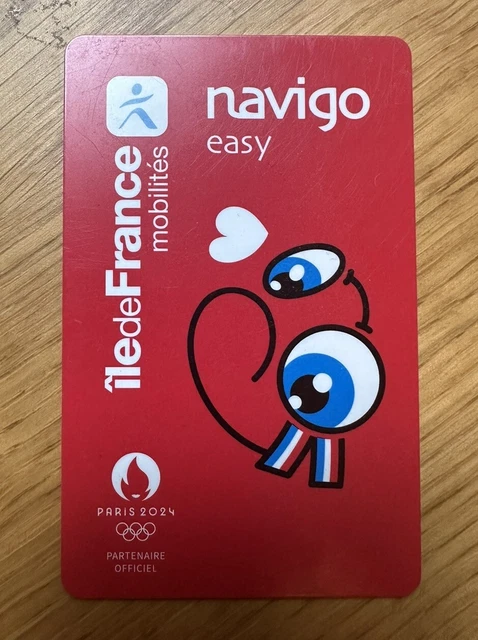 OFFICIAL PARIS 2024 Olympic Games Navigo Travel Card Ile De France ...