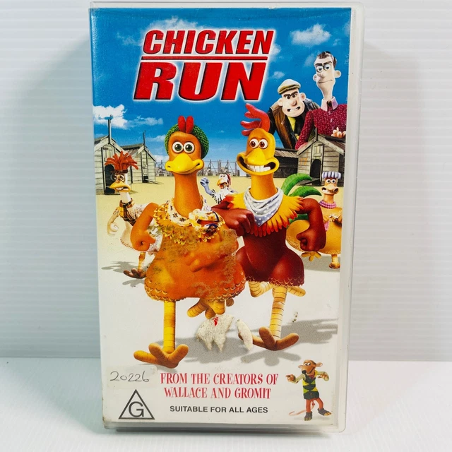 CHICKEN RUN MOVIE VHS 2000 DreamWorks Animation Kids Family Movie Mel ...