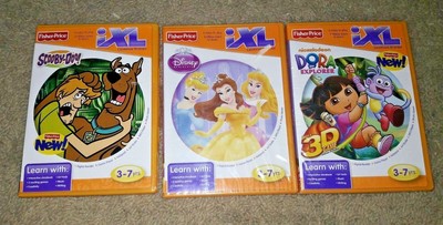 FISHER-PRICE IXL SOFTWARE Scooby-Doo Disney Princess Dora The Explorer ...