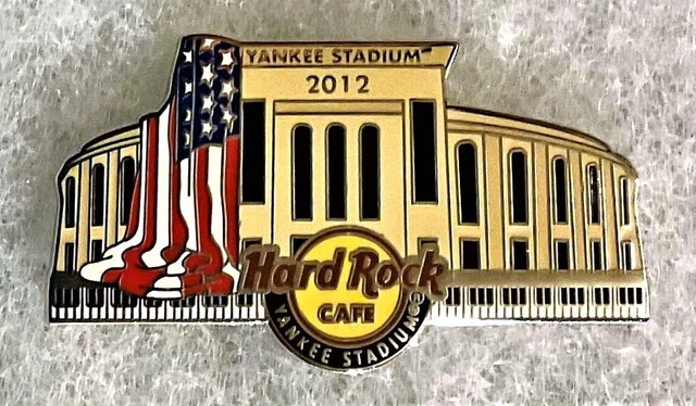 HARD ROCK CAFE Yankee Stadium Baseball Stadium Facade American Flag Pin ...