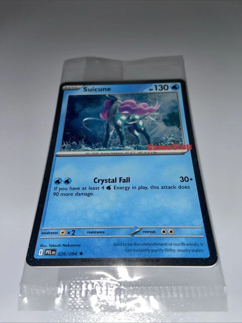 POKEMON SUICUNE 26/94 ME02: Phantasmal Flames Holo Gamestop Promo ...