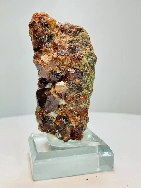 RUBY RAW RUDY And Zoisite-Tanzania 65 gram 5 cm Glass Base £50.00 ...
