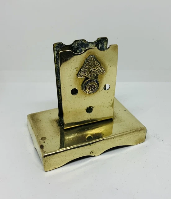 WW1 ROYAL FUSILIERS (London) Brass Mess Table Matchbox Holder (Trench ...