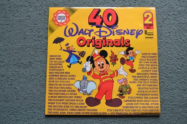 VARIOUS – 40 Walt Disney Originals 2 x Vinyl LP Pickwick Records – PLD ...