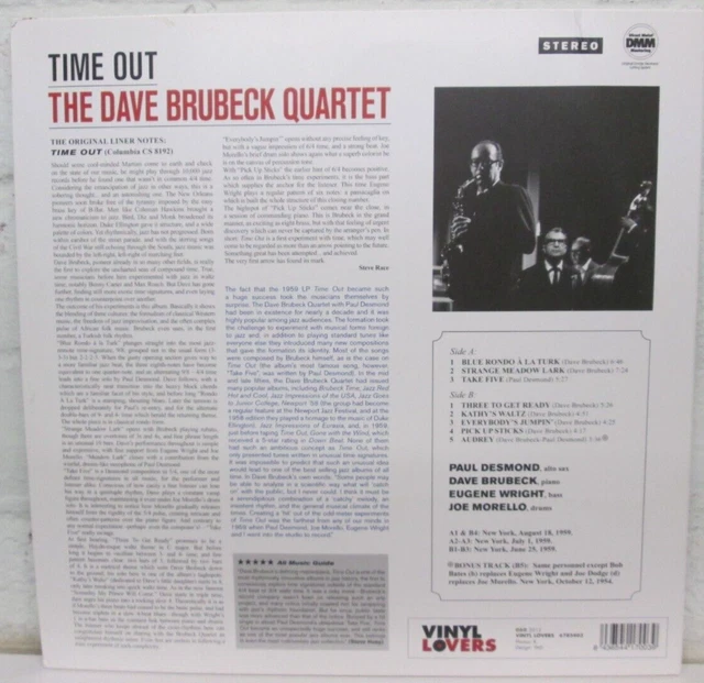 LP - DAVE BRUBECK QUARTET - TIME OUT - EU Press 180g Vinyl, NEW !! $24.68 - PicClick AU