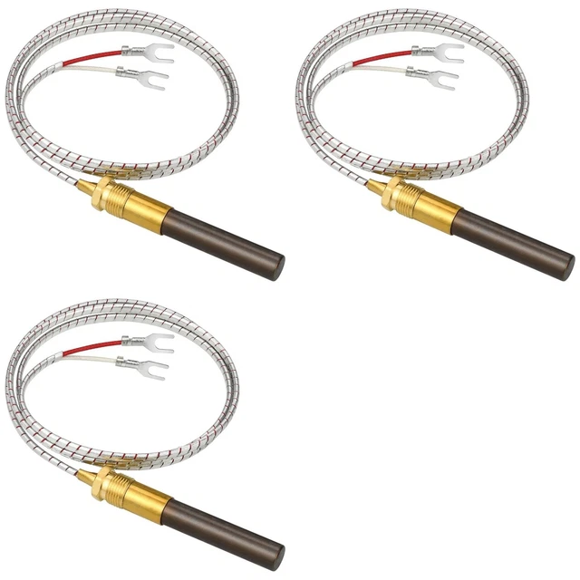 3X GAS FRYER Thermocouple, Thermopile Replacement Fryer Parts for ...
