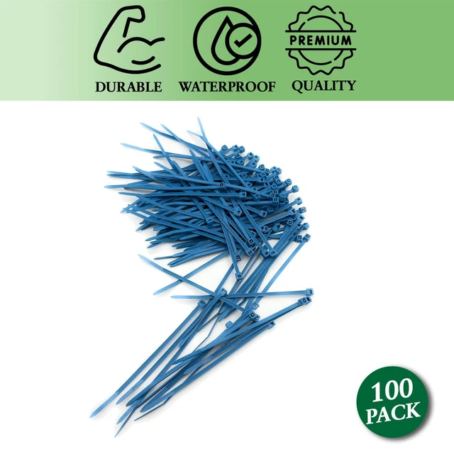 BLUE METAL DETECTABLE Cable Ties 100mm x 2.5mm Pack of 100 $10.38 ...